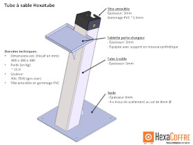 Tube à Sable Hexacoffre HTU - Tube à sable - Tube à Sable Hexacoffre ...